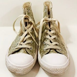 Converse | Shoes | Converse Chuck Taylor All Star Hi Glitter Sneaker ...